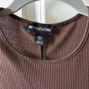 PrettyLittleThing | Dresses | Chocolate Cotton Midi Dress | Poshmark